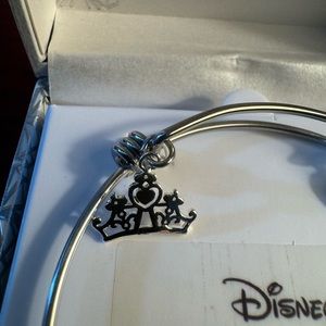 Disney | Jewelry | Disney Princess Bangle With Tiara Heart And Sparkle ...